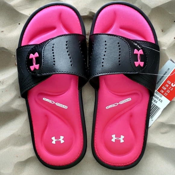 Under Armour | Shoes | New Under Armour Slide Sandals Comfort Foam ...